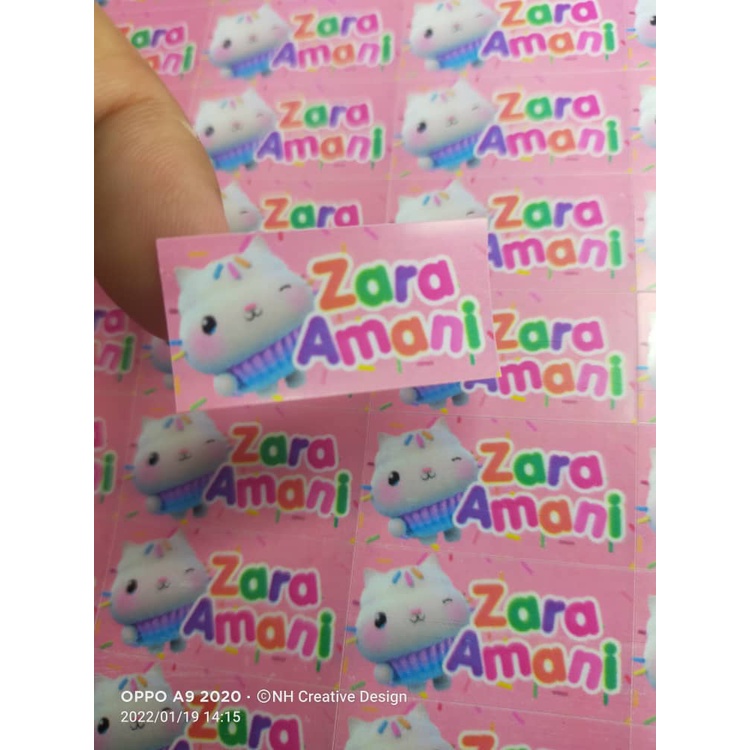 STICKER NAMA LABEL BERGAMBAR WARNA 160PCS | Shopee Malaysia