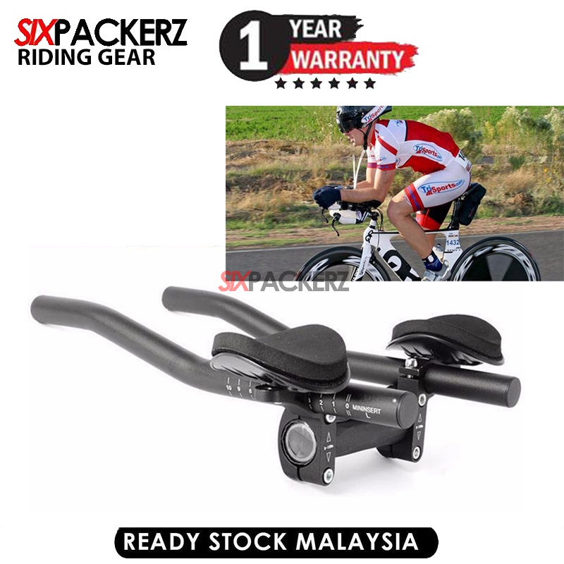 Bicycle Rest TT Handlebar Clip On Extension Triathlon Aerobar Tri Bars MTB Road Bike Cycling ...