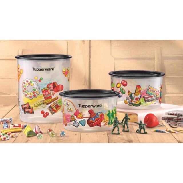 Tupperware Childhood Memories One Touch Set (3pcs) | Shopee Malaysia