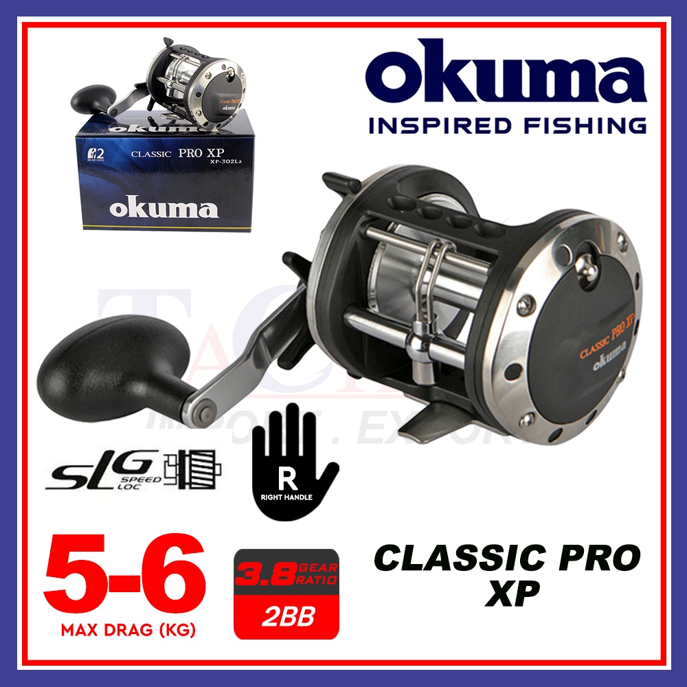 Okuma Classic Pro XP Mesin Pancing Bottom Trolling | Kanan | 5-6Kg Max ...