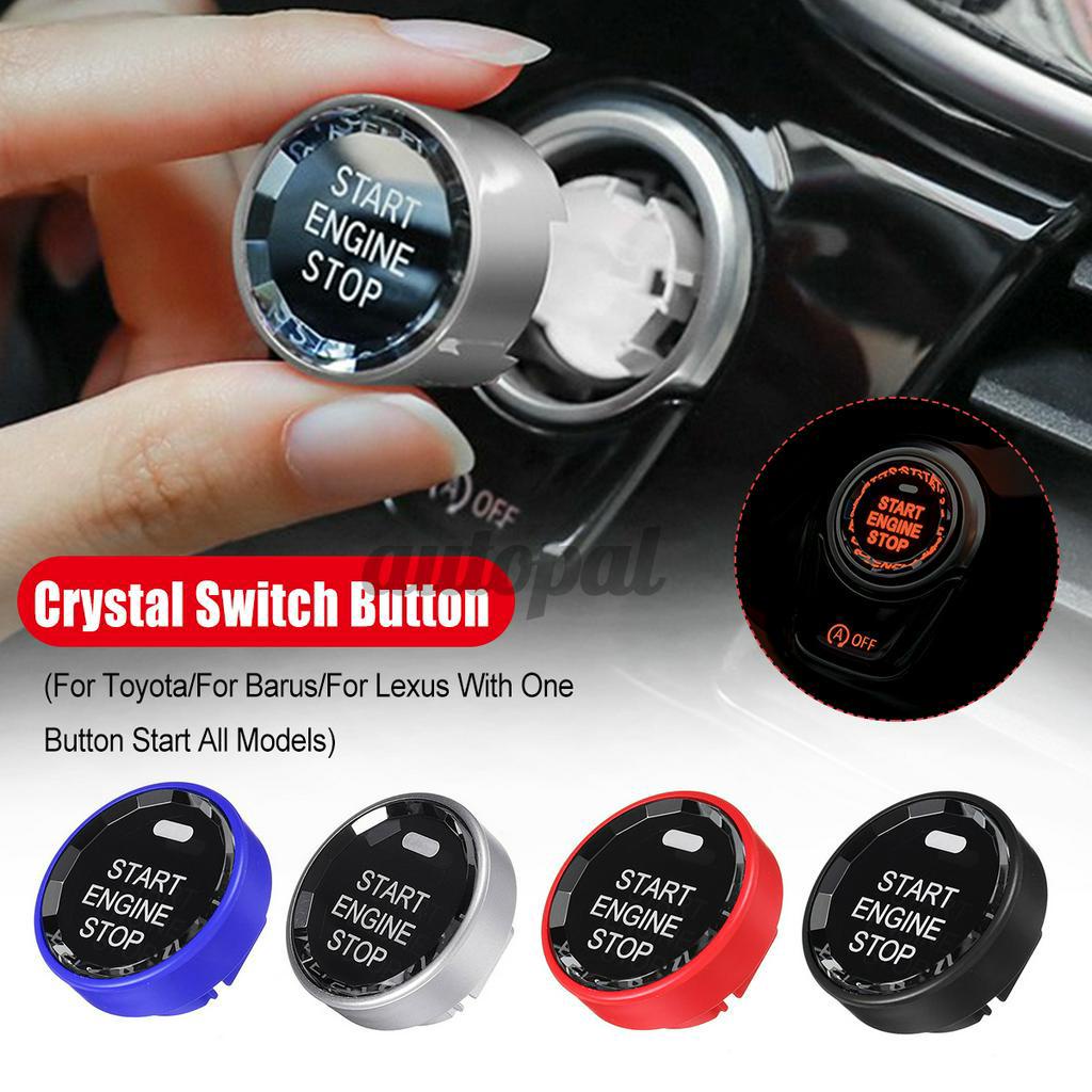 Crystal Car Engine Start Stop Switch Button For Toyota/For Barus/For ...