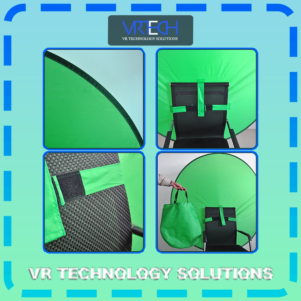 VRTECH Green Screen Nylon 142cm 56inch Photography Background Backdrops ...