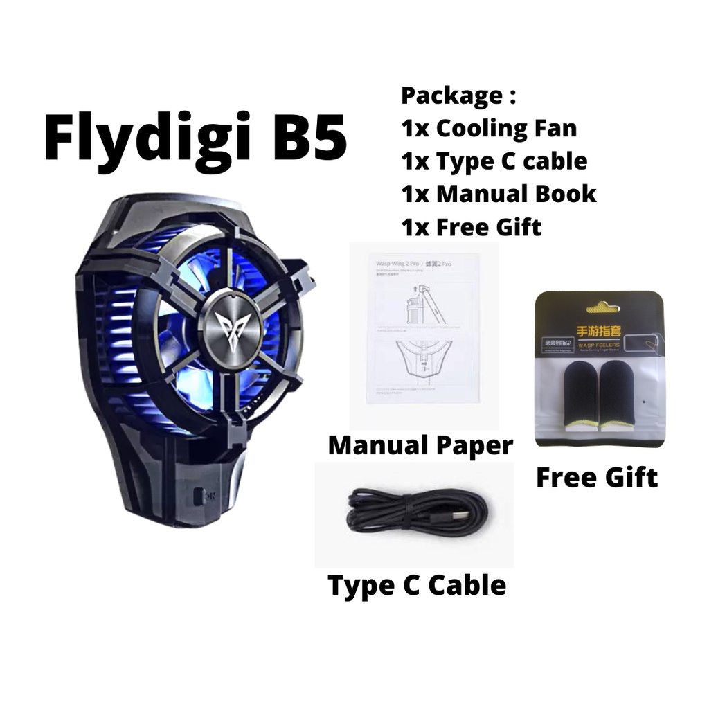 Phone Cooler Ice Cooling Flydigi Wing 2 PRO System Wired Mobile Cooling ...
