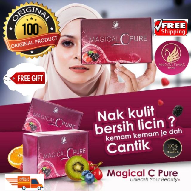 🔥Magical C Pure 💯% Original Product Vitamin C (Ready Stock) + Free gift ...