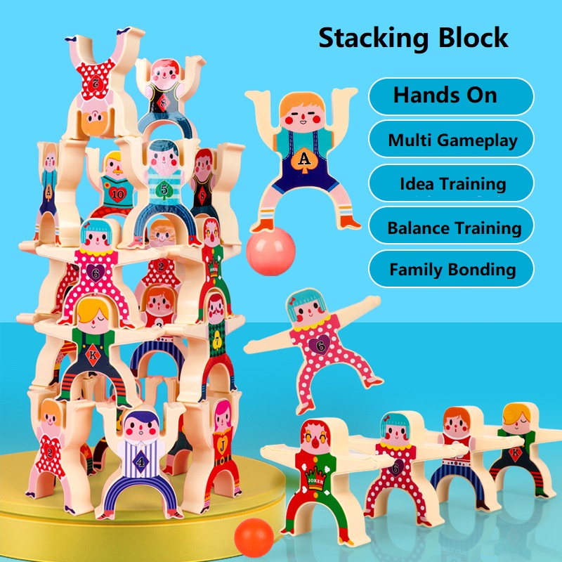 Stacking Block Games Hercules Acrobatic Troupe Interlock Educational ...