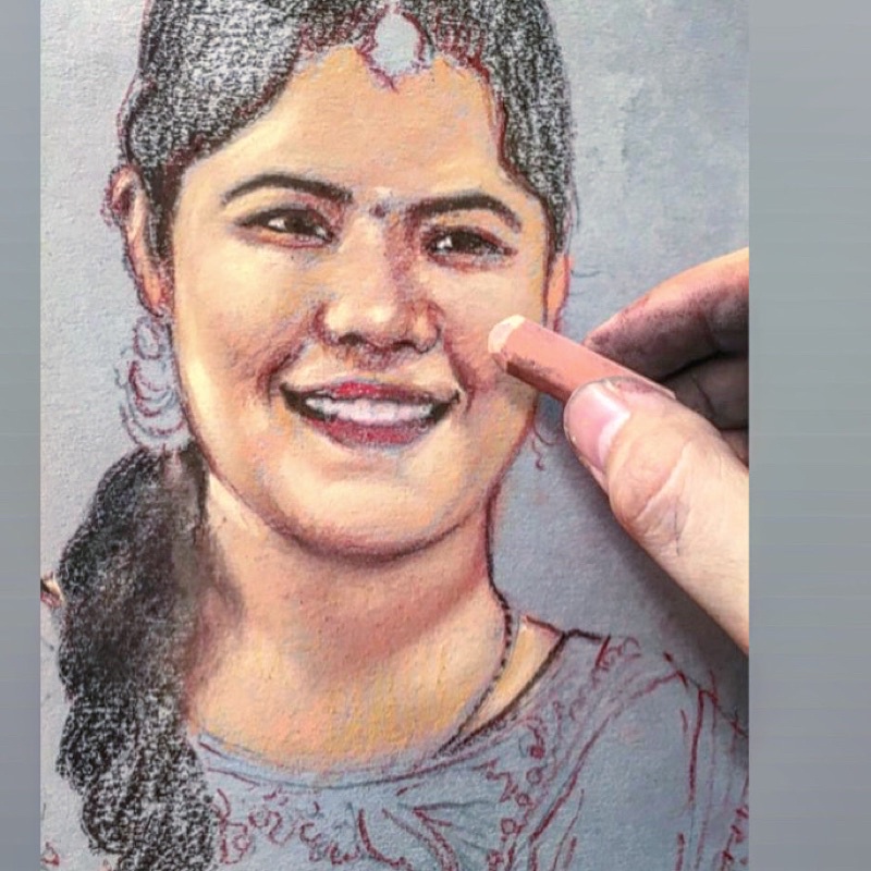 (PROMO) Pastel Color Portrait DRAWING for (GIFT) | Shopee Malaysia