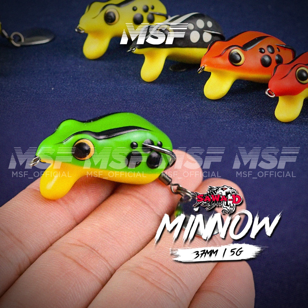 [MSF] Sawa-D Minnow Soft Frog Thailand | 3.7cm / 5g | Haruan Killer ...