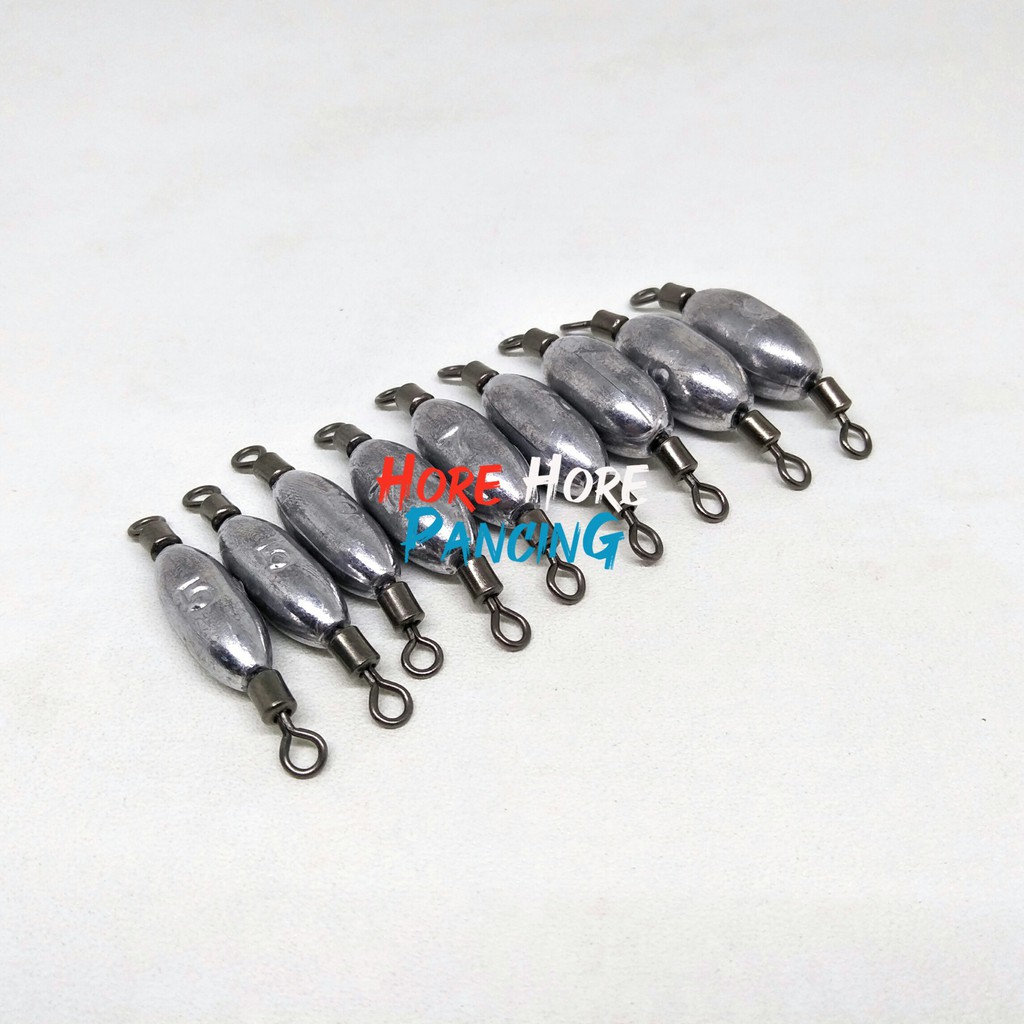 Rolling Sinker - Lead Sinker Rolling Swivel 3 5 7 9 11 15 20 Grams ...