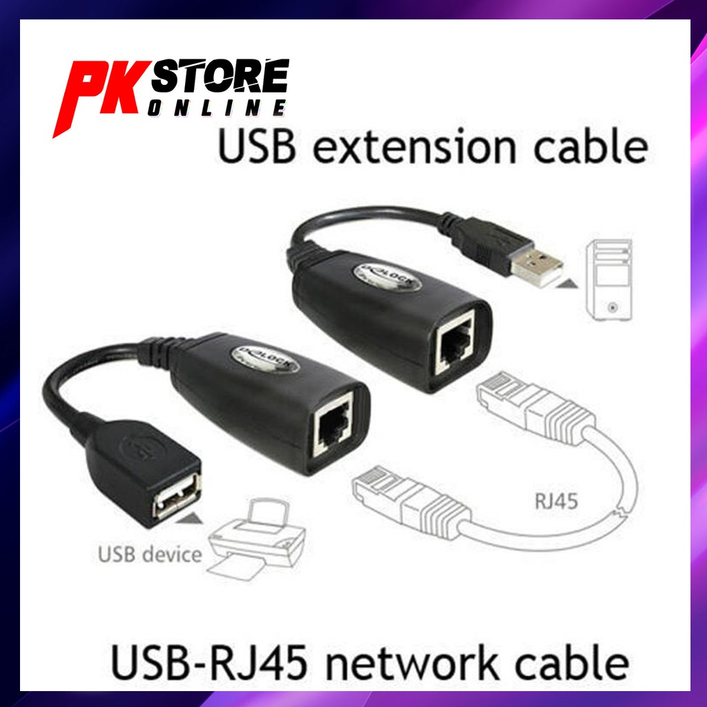 USB TO RJ45 NETWORK LAN CONNECTOR USB ETHERNET ADAPTER EXTENSION ABS ...