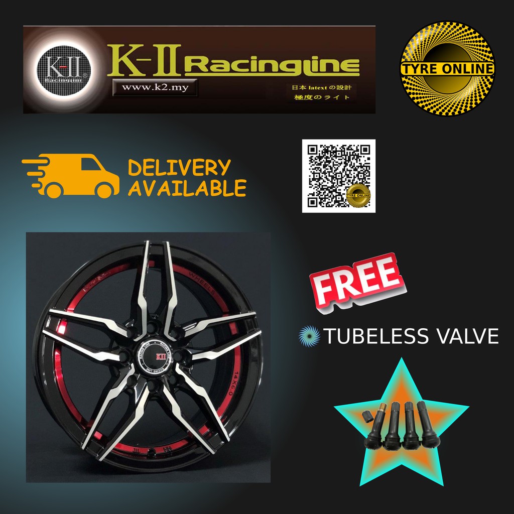 1PC NEW K-II RACINGLINE SPORT RIM 1283 IRBP 14 INCH WHEEL AXIA MYVI BLM ...