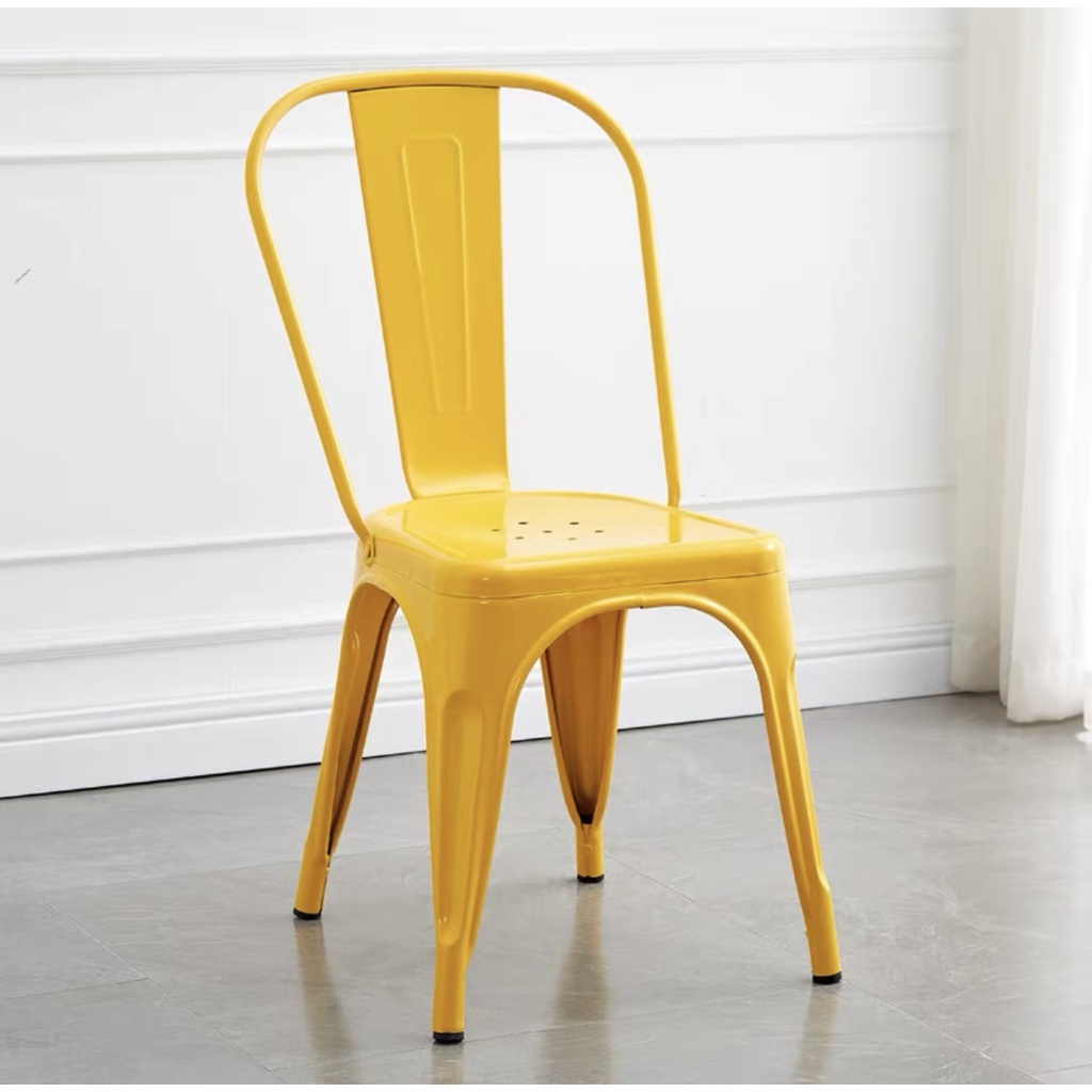 Tolix Iron Metal Chair Industrial Retro Stackable Dining Cafe ...