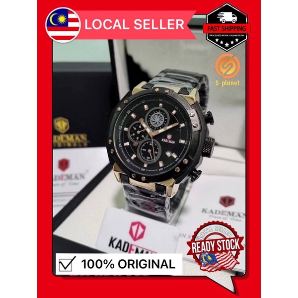🇲🇾Ready stock🇲🇾 KADEMAN K868 Original Sport Watch Men Wristwatch Fashion Date Clock TOP Luxury ...