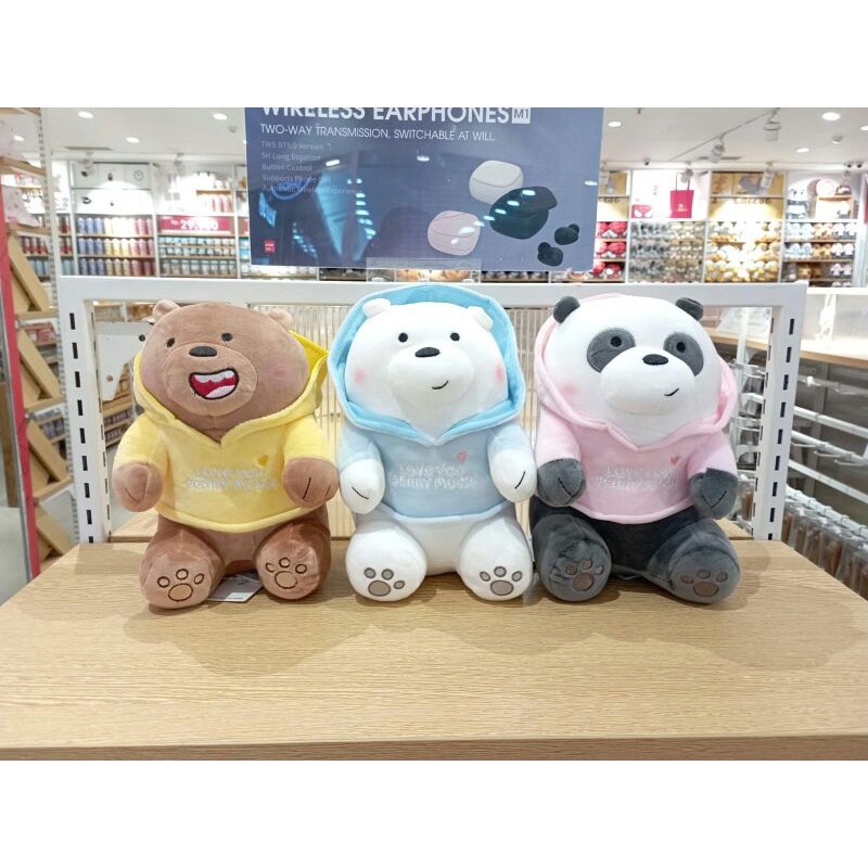 Miniso WE BARE BEARS Doll HOODIE | Shopee Malaysia