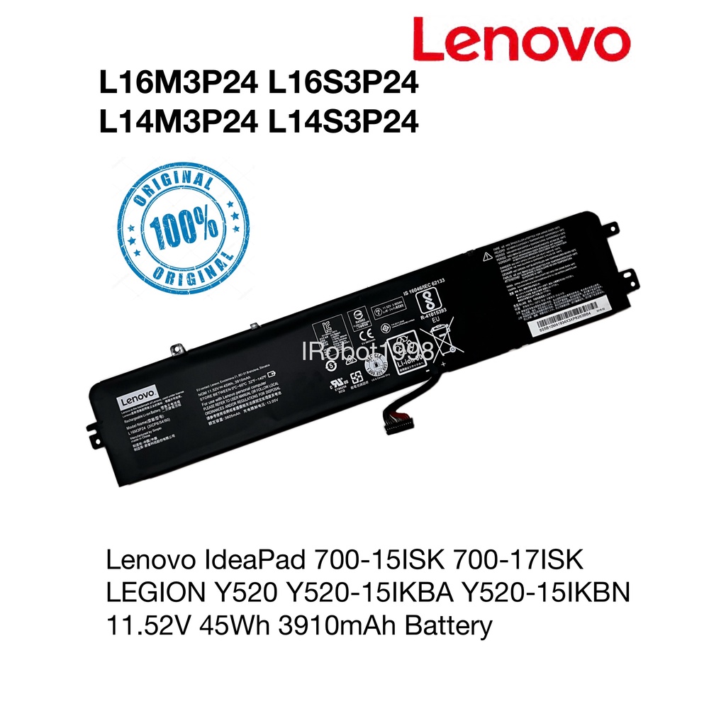 Original Lenovo L16M3P24 L16S3P24 L14M3P24 L14S3P24 IdeaPad 700-15ISK ...