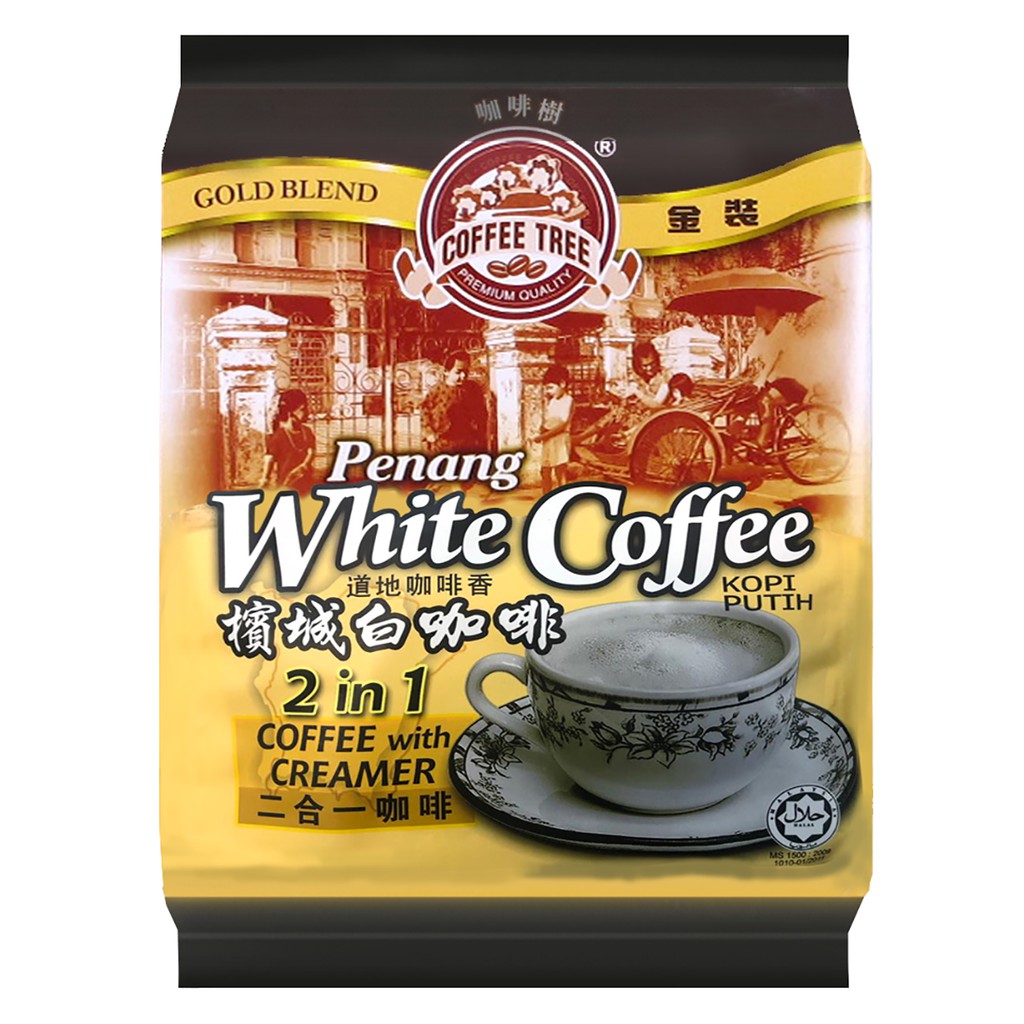 Coffee Tree Penang White Coffee 2 in 1 Coffee with Creamer (30g x 15's ...