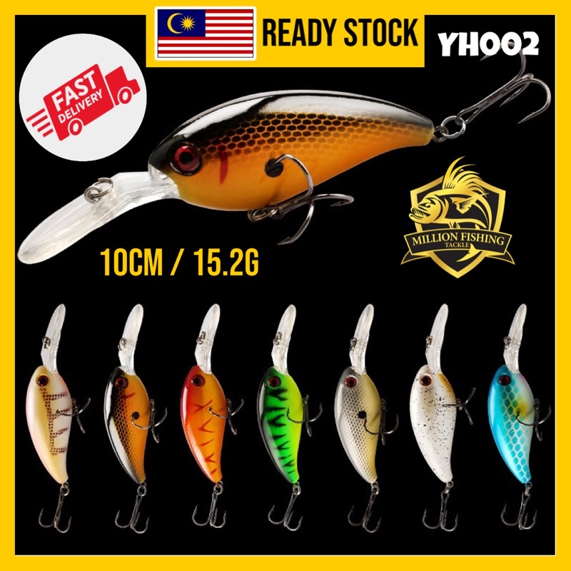 【YH002】Crankbait Minnow Deep sinking 10.5cm/15.2g Gewang killer Kerapu ...