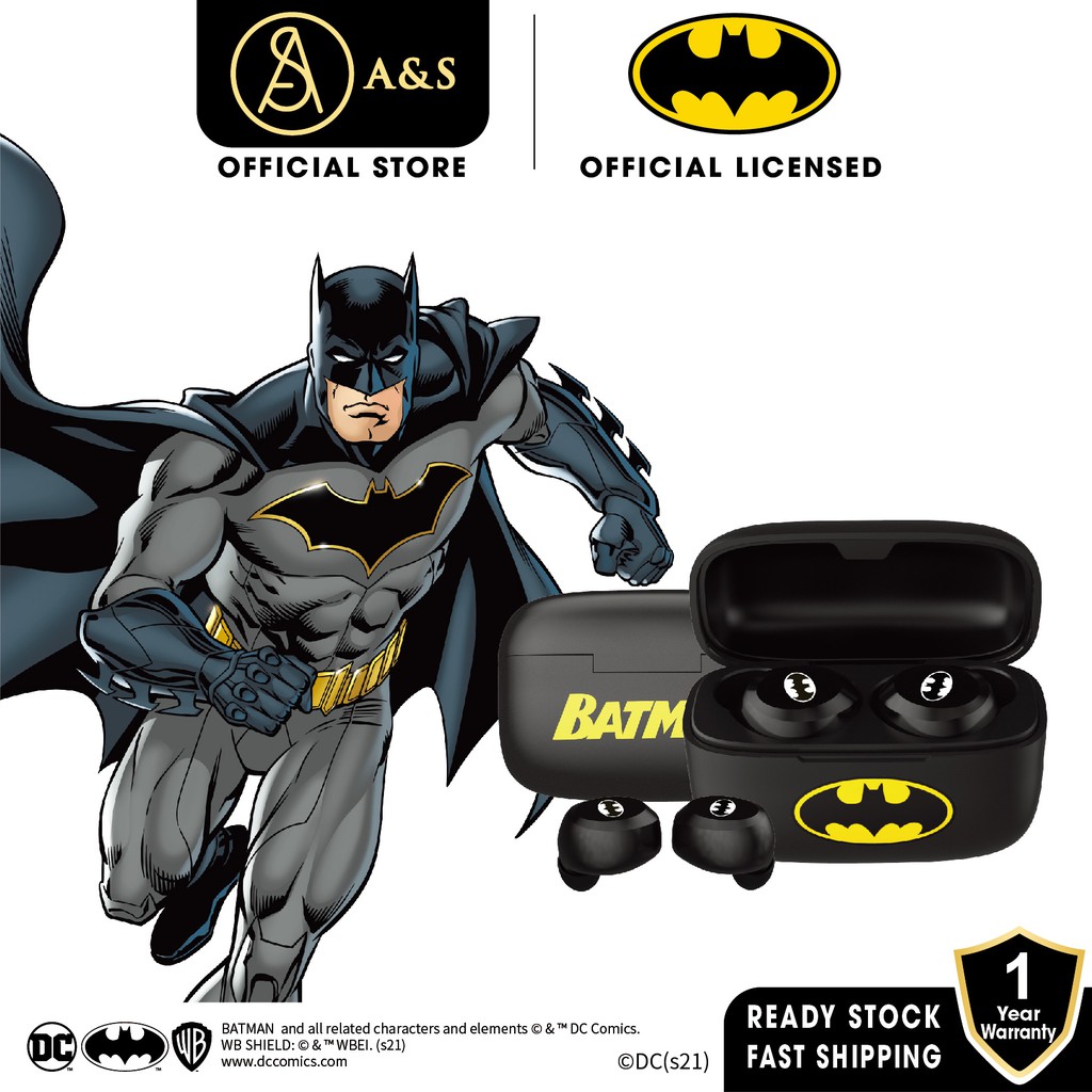 A&S Wireless Earbuds In-Ears Over-Ears Headphones Bluetooth Batman ...