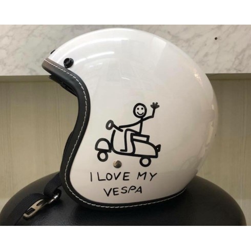 Sticker I Love My Vespa Cutting Sticker Decal Vespa Unique Motorcycle ...