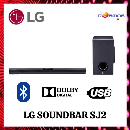 【Ready Stock】 LG SJ2 Soundbar 160W 2.1 Channel Soundbar with Wireless Subwoofer | Shopee Malaysia