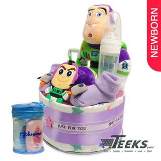 Diaper Cake Buzz Lightyear 9-inch Baby Newborn New Arrival Baby Shower ...