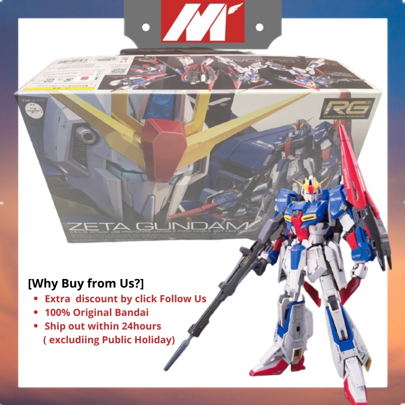 Original BANDAI RG ZETA RG Gundam Model Kit - Ready Stock and Ships Fast! | Shopee Malaysia