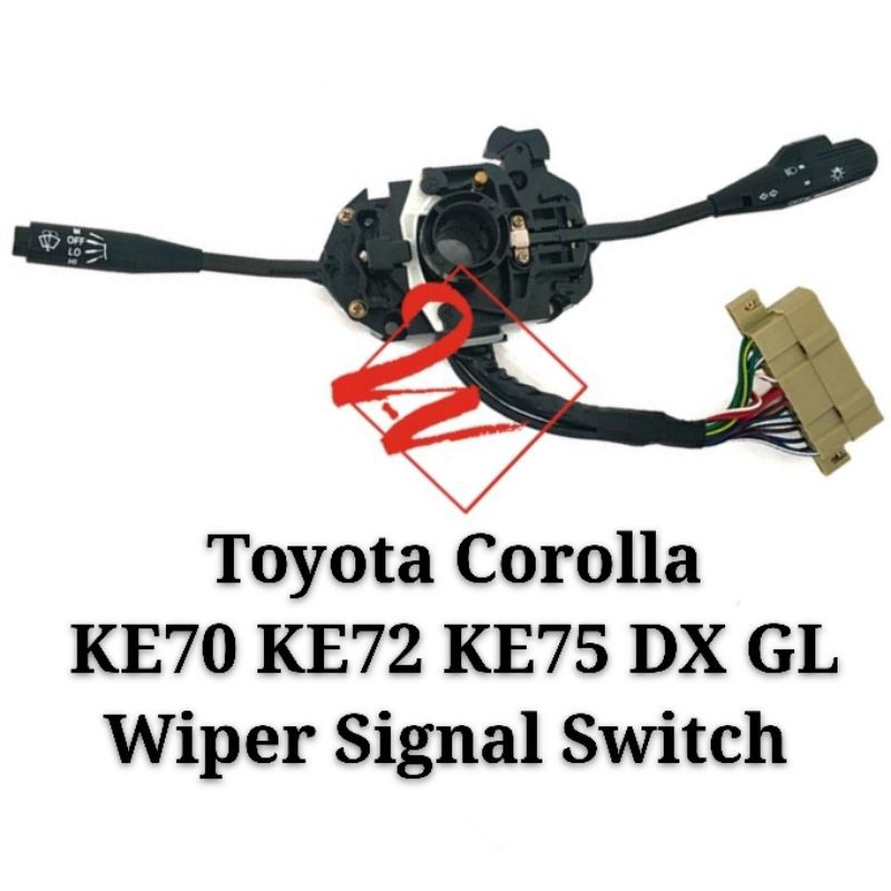 Toyota Corolla KE70 KE75 KE76 GL DX RG Wagon Wiper Signal Switch 1979 ...