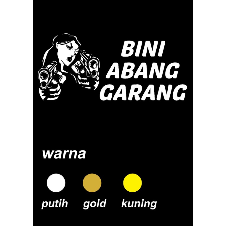bini abang garang stiker kereta lori tampal luar | Shopee Malaysia
