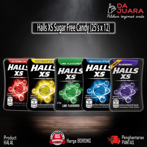 Halls XS Sugar Free Candy (25's x 12) | Shopee Malaysia