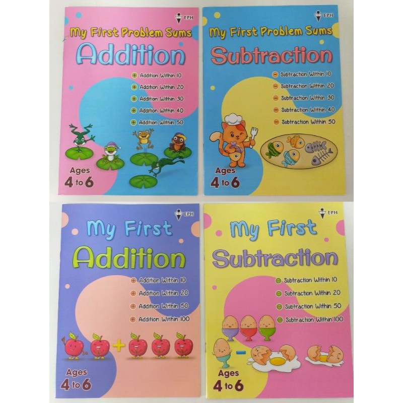 ages 4-6 EPH My First Addition / Subtraction pre-school sum of ...