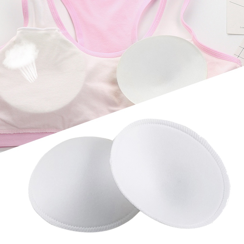Breathable Girl Chest Pad Round Sponge Breast Bra Pads Sport Bra Vest ...