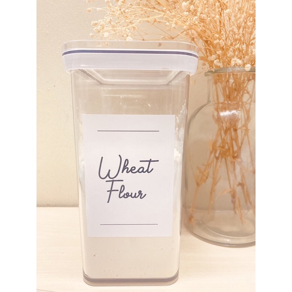 READY MADE PANTRY LABEL STICKER DAPUR PETAK EDISI TEPUNG | Shopee Malaysia