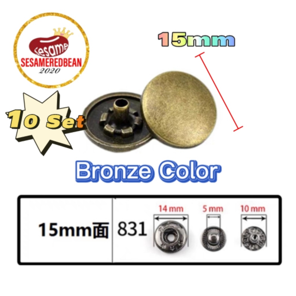 Alat Pasang Butang Besi 831 15/17mm Metal Snap Button Plier Hand Tool ...