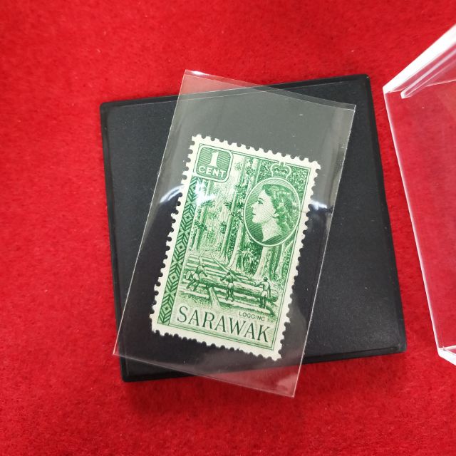 Rare stamp of Sarawak (1955 Logging 1c) _ free shipping | Shopee Malaysia