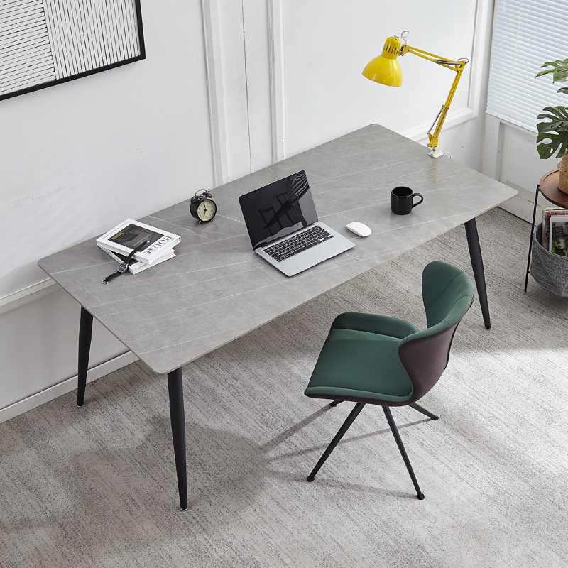 ♨Slate computer table Nordic desk modern minimalist office desk and ...
