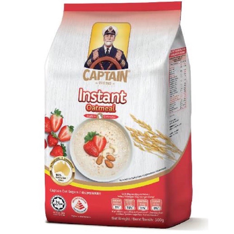 Captain Instant Oat Meal 500g | Shopee Malaysia