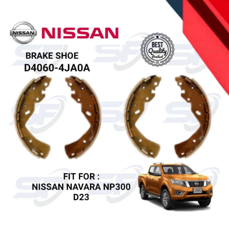 NISSAN NAVARA NP300 D23 REAR BRAKE SHOE D4060-4JA0A | Shopee Malaysia