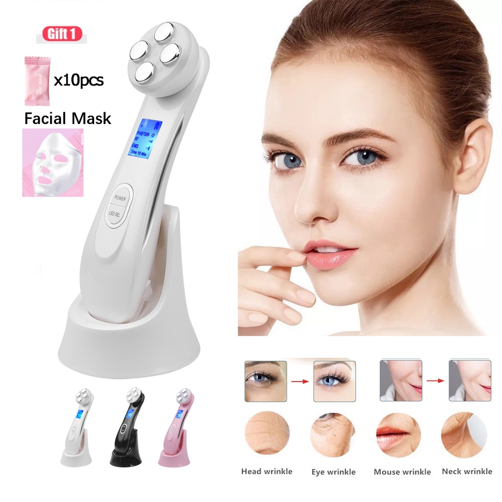 Facial Beauty Machine, EMS Mesotherapy and RF Electroporation Apparatus ...