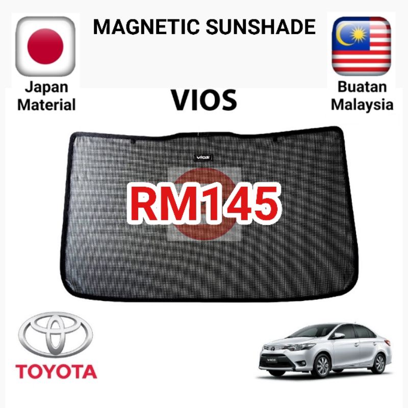 Toyota Vios 2014-2019 Rear Windscreen Premium Sunshade (1 pc) | Shopee ...