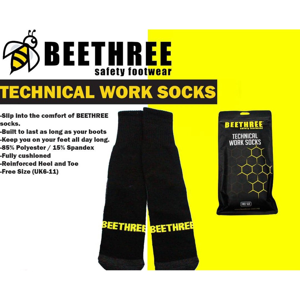 Technical work socks ( Beethree safety footwear ) | Shopee Malaysia