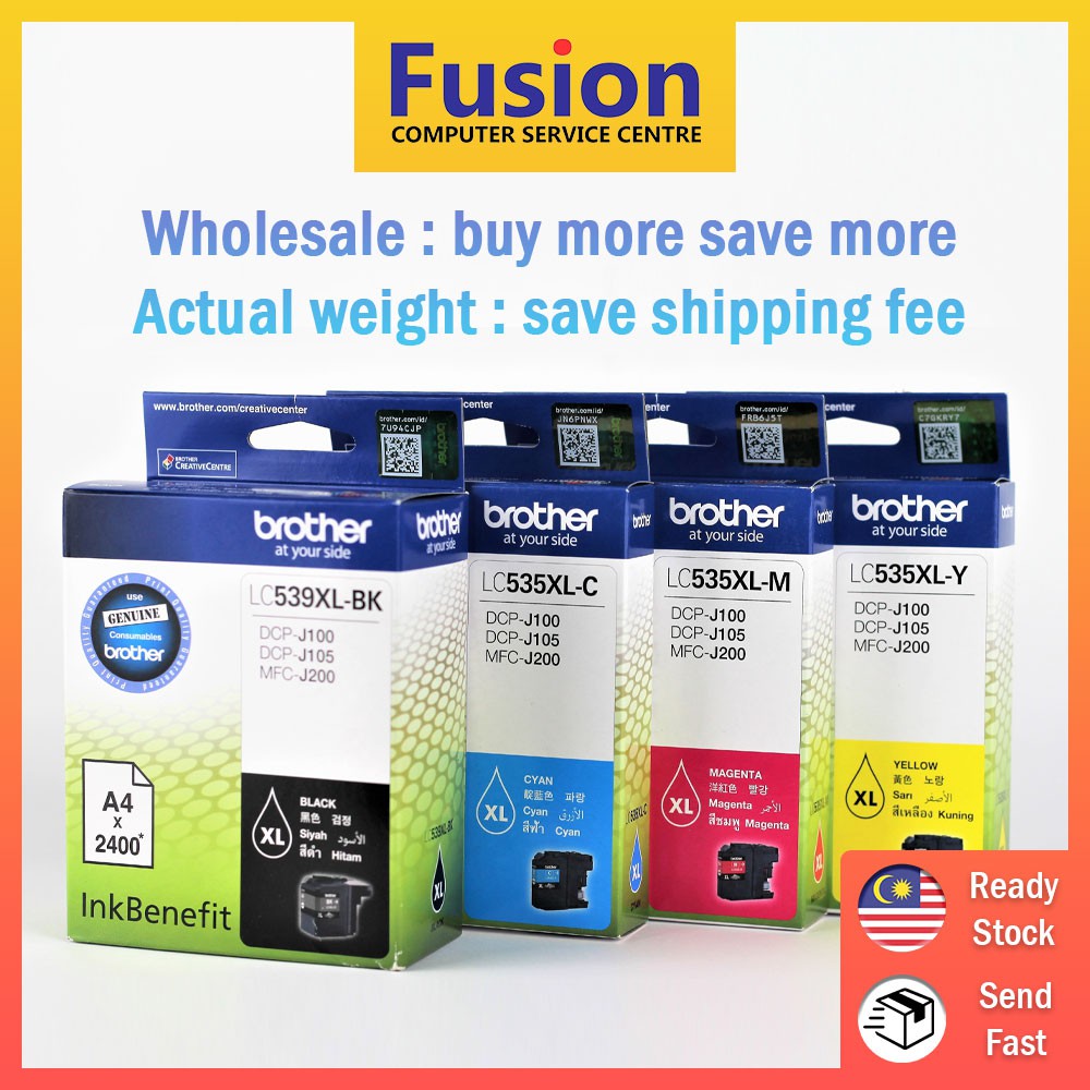 [ BROTHER ORIGINAL INK ] LC539XL (BLACK) , LC535XL (C,M,Y) INK ...