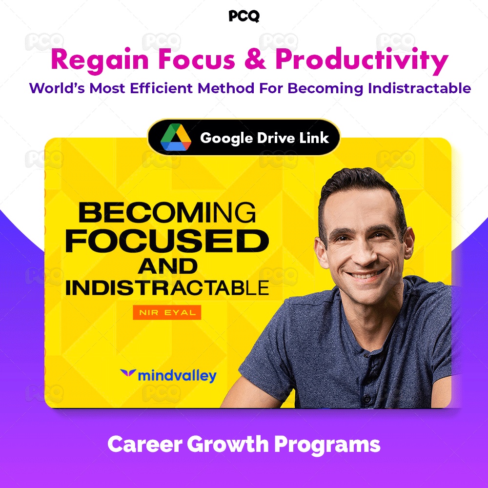 Mindvalley Course- Becoming Focused and Indistractable by Nir Eyal | Mindvalley Course | Shopee ...