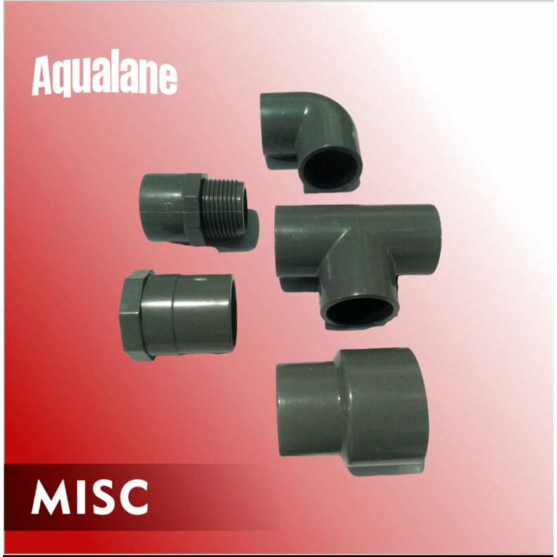 PVC Gray Fittings for connecting pipes, Tee, Elbow, Coupling, Male ...
