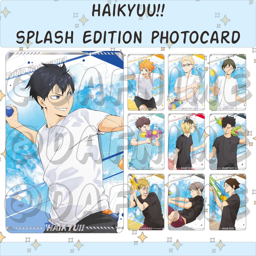 Haikyuuu SPLASH EDITION PHOTOCARD ANIME | Shopee Malaysia
