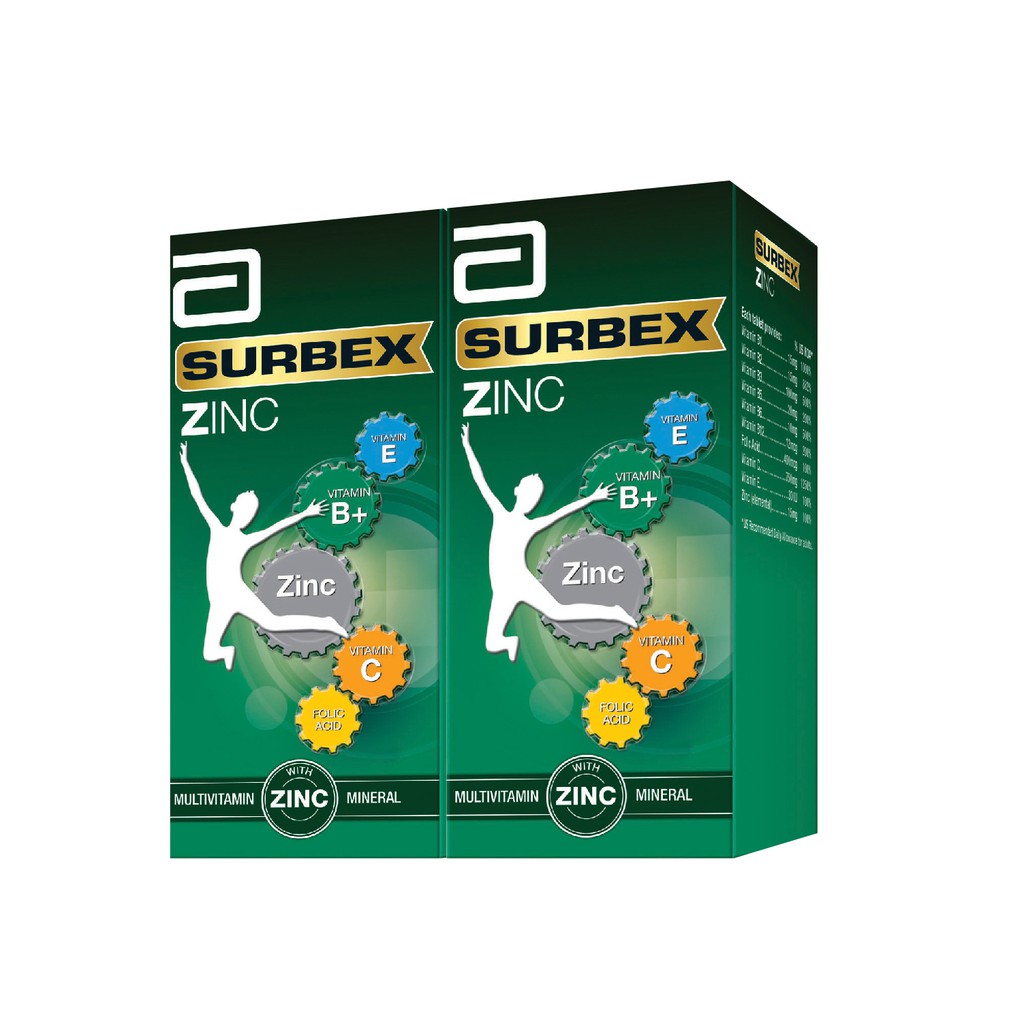 SURBEX ZINC ENERGY BOOSTER B COMPLEX (2X60'S) | Shopee Malaysia