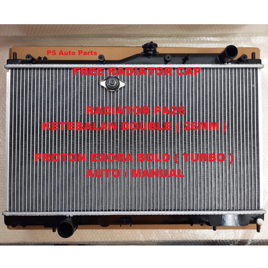 ( FREE CAP ) Radiator Proton Exora 1.6 Bold Turbo Auto Manual Tangki ...