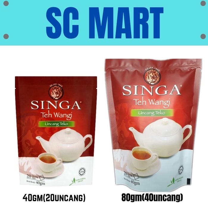 [SC] Cap Singa Teh Wangi (Uncang Teko) 40/80gm | Shopee Malaysia