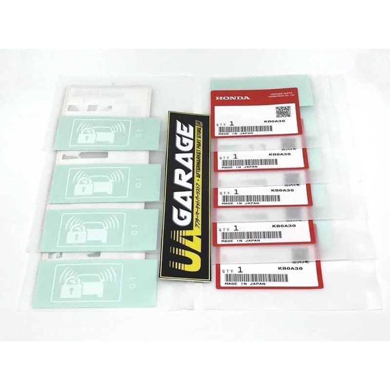 STICKER IMMOBILIZER HONDA ORIGINAL JAPAN (2PCS) | Shopee Malaysia