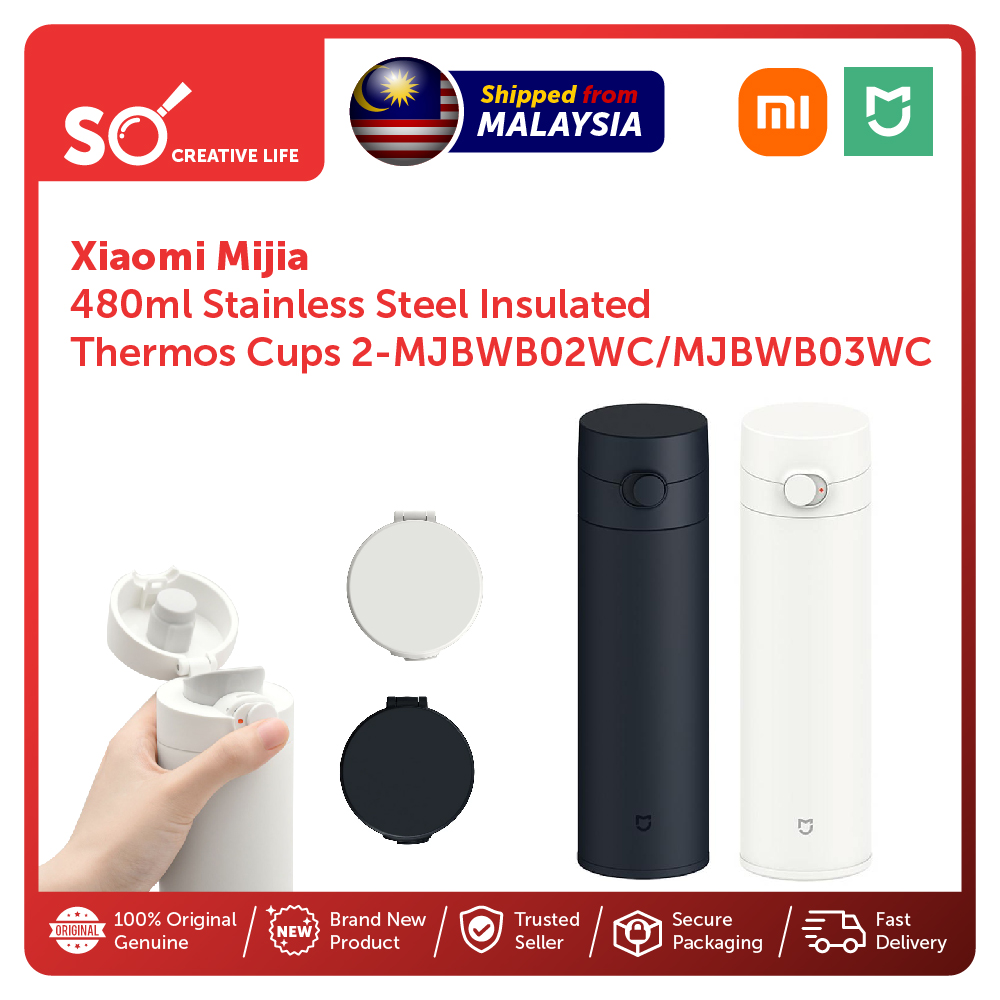 Xiaomi Mijia Stainless Steel Insulated Thermos Cups 2 MJBWB02WC / MJBWB03WC | Stainless Steel ...