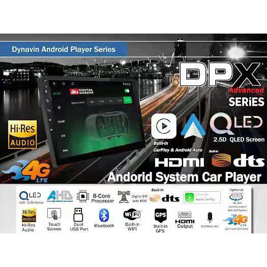 Dynavin Dpx Advance Series 9 10 Android Player With 4g Lte Qled