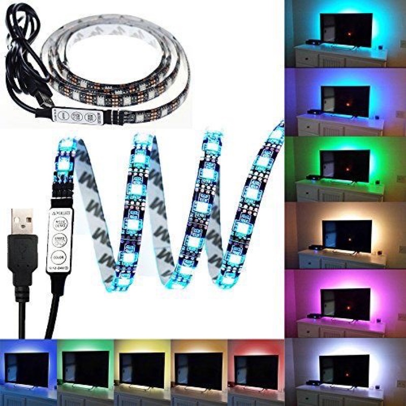 5V RGB LED Strip Light,USB 5 V PC TV Backlight,2835 1 - 5 M 5 V Volt ...